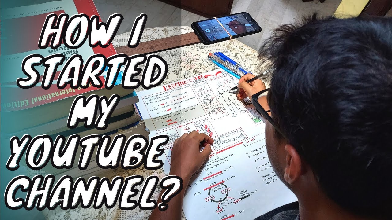 My YouTube journey | How I started my YouTube channel ? | How I create animated biology contents?