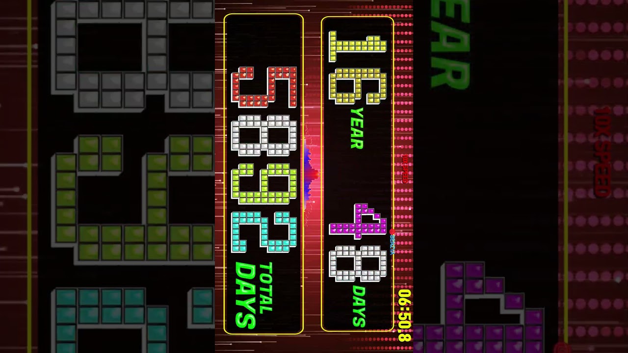 10000 days countdown timer alarm🔔short