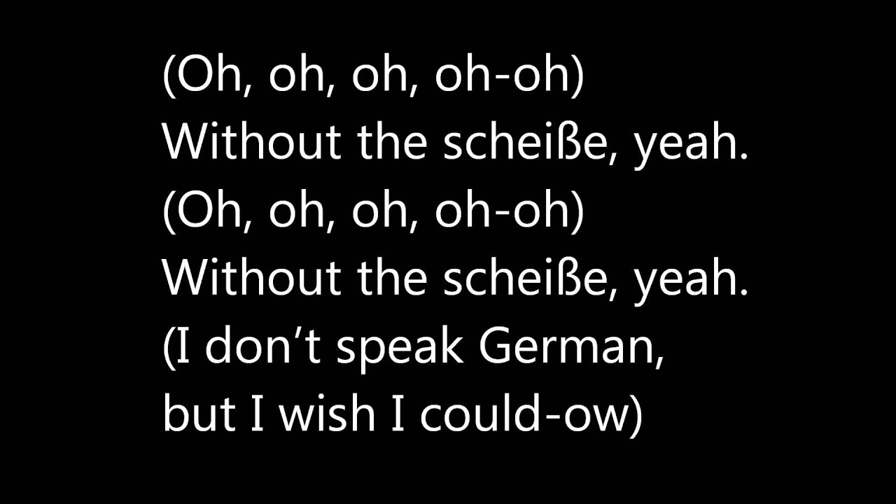 Lady Gaga   Scheiße   Lyrics on screen