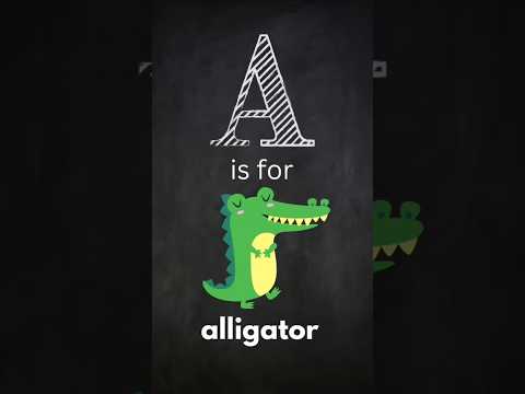 A is for Alligator 🐊 | What other words begin with the letter Aa? #alphabet #learntoread #shorts