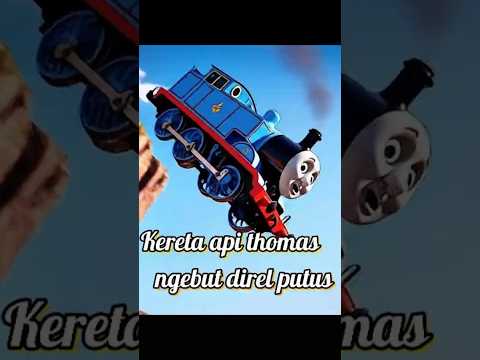 Kereta api thomas rel putus - Thomas the train track is broken.