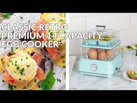 CLEC14AQ | Nostalgia Classic Retro Premium 14 Capacity Egg Cooker