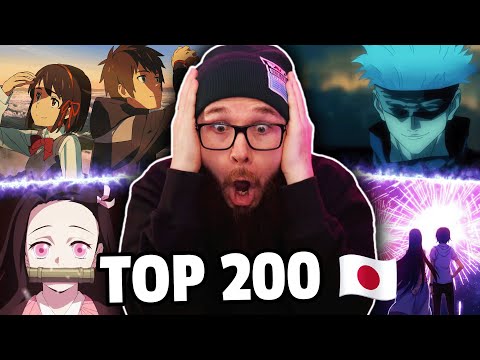 TOP 200 ANIME SONGS OF ALL TIME (REACTION)