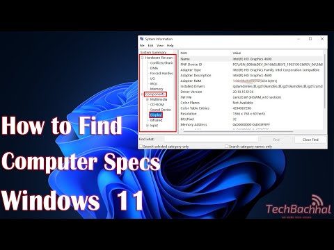 How to Find Computer Specs on Windows 11