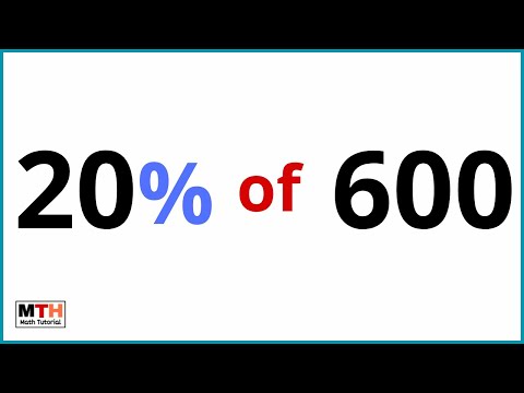 20 percent of 600