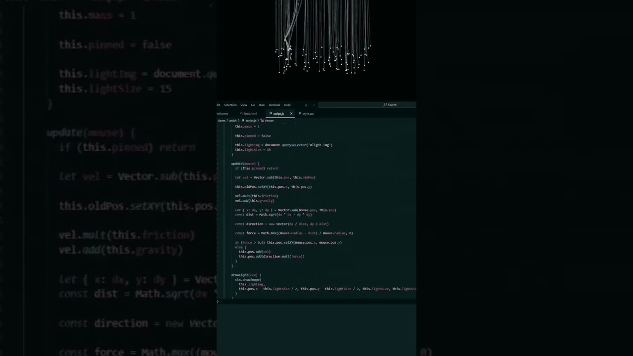 Making curtain using #html #css #javascript #youtubeshorts #webdesign #code