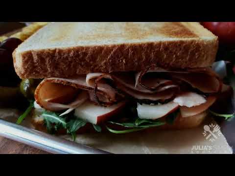 BEST Turkey Sandwich for Autumn with Pear & Cranberry Aioli