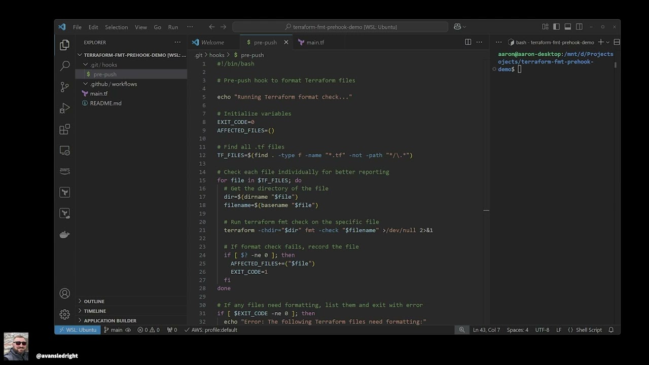 GitHub Terraform Pre Hook