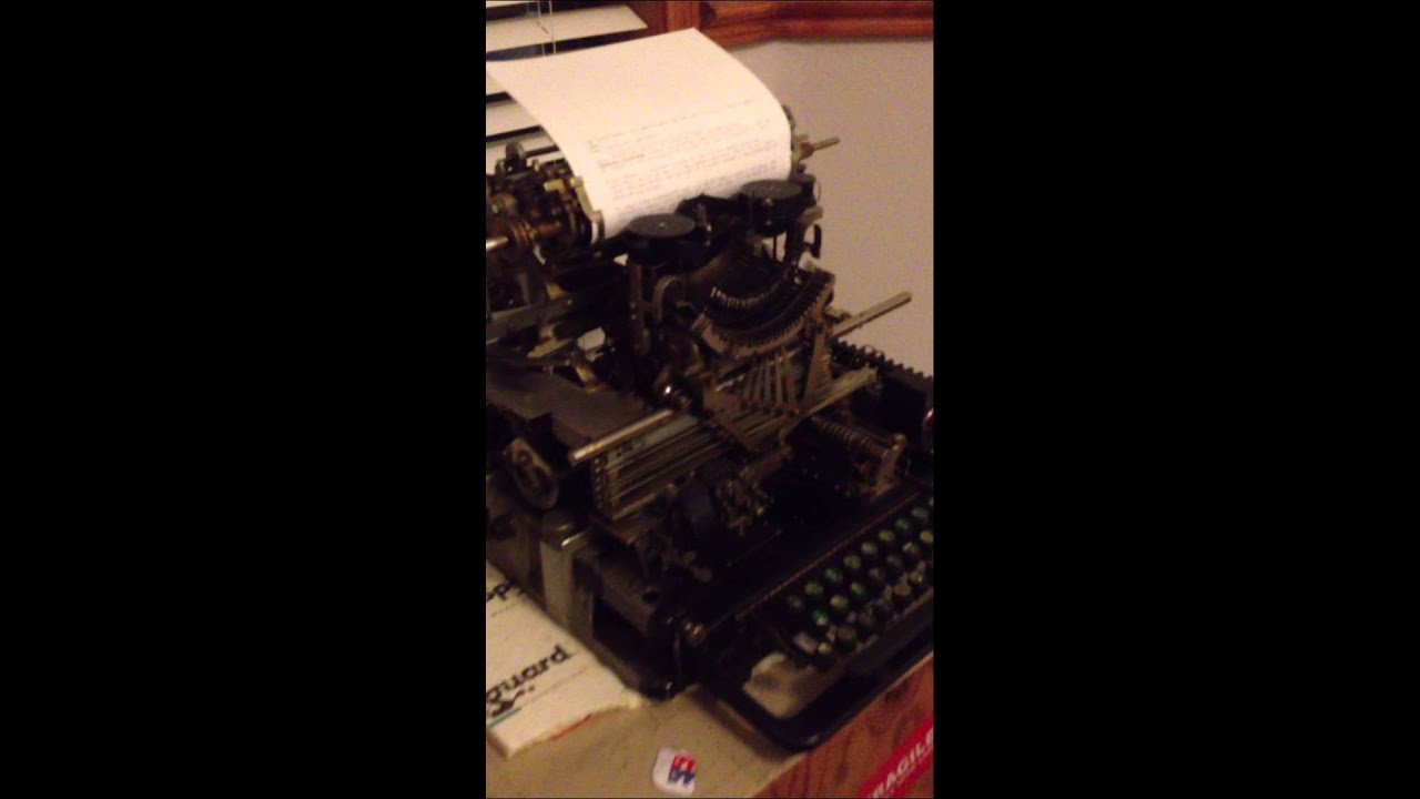 Model 15 Teletype copying ITTY