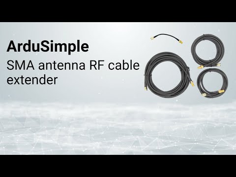 SMA antenna RF cable extender from ArduSimple. Increase distance between GNSS receiver and antenna!