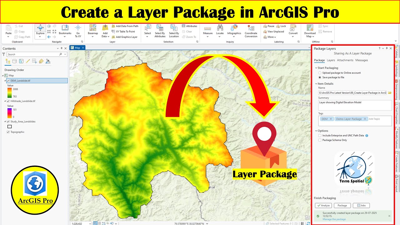 Create a Layer Package in ArcGIS Pro