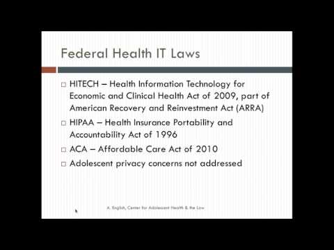 Webinar: Confidentiality, EHRs, & Web Portals: A New Frontier