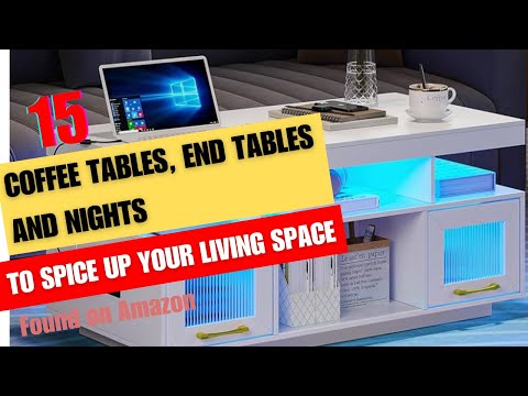 Coffee tables, End tables and nightstands for modern living.[All product links below in description]