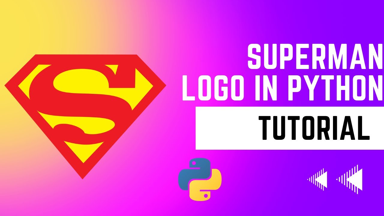 Making superman logo using python tutorial #python#pythonprogramming#pythontutorial#computerscience