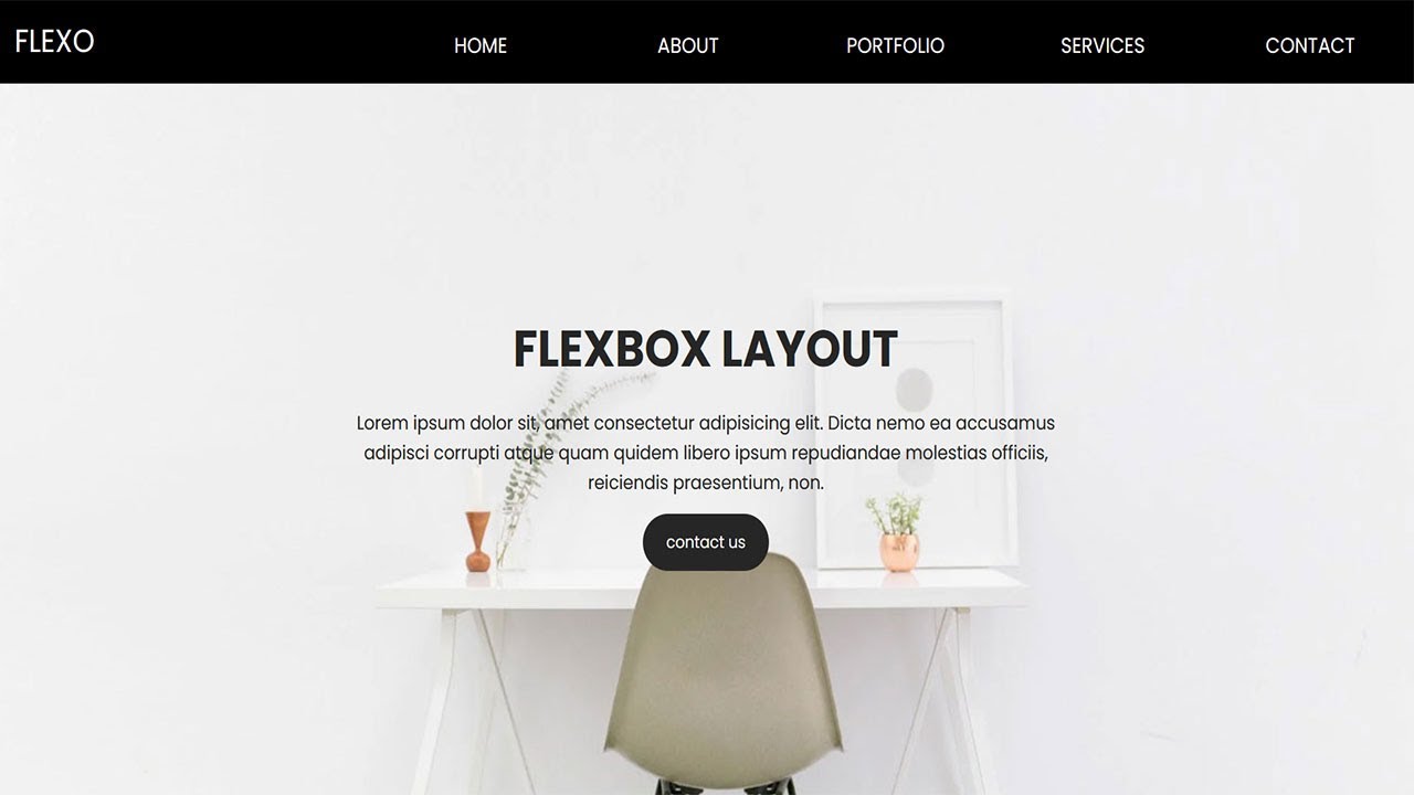 Flex Layout Design | Simple Flexbox Website