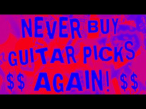 DIY Make your own guitar picks for FREE!!!