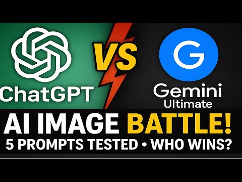 ChatGPT vs Gemini Ultimate AI Image Battle! 5 Prompts Tested โ Who Wins