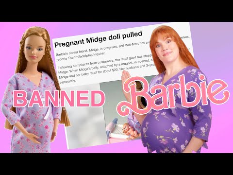 the story of Midge: the BANNED Pregnant Barbie Doll