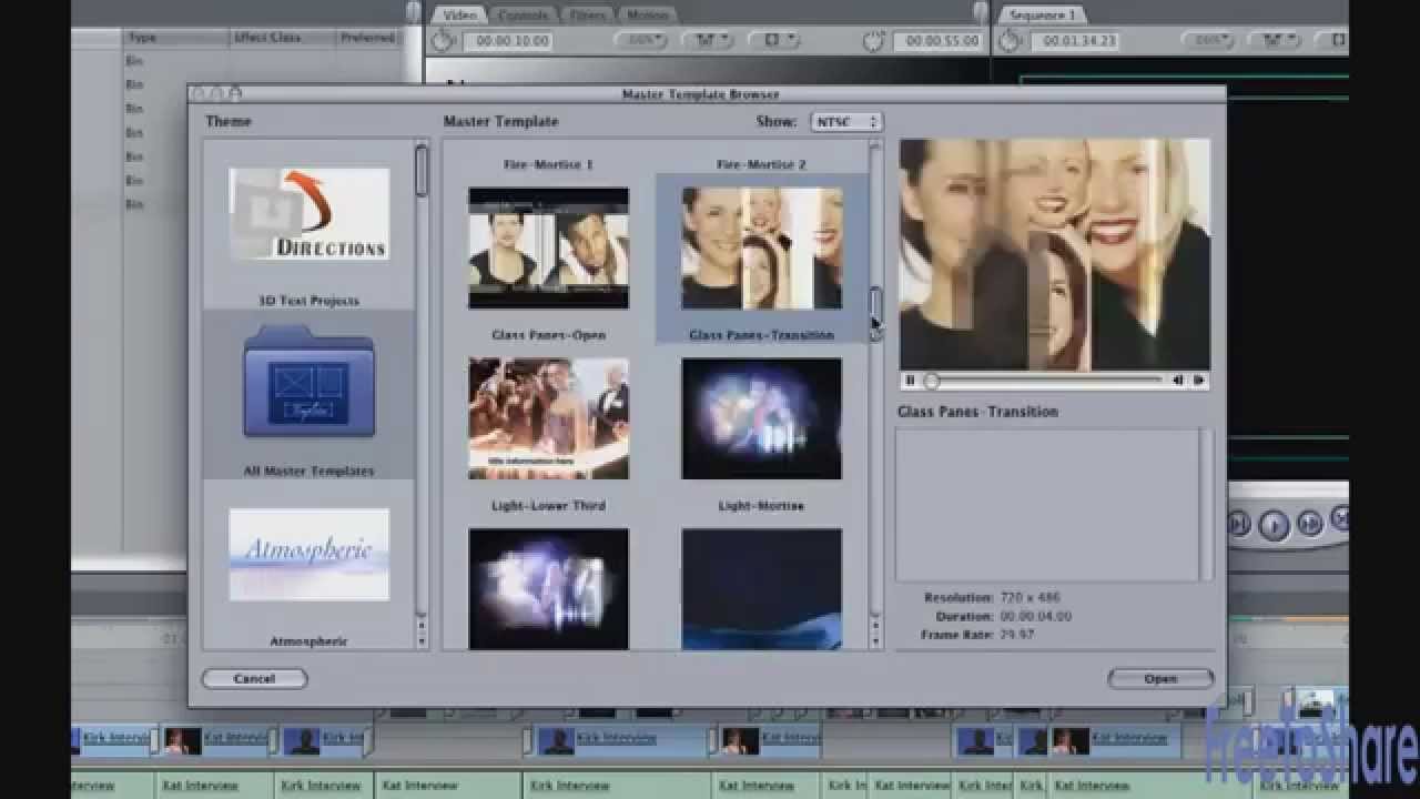 How to Adding Motion Templates : Tutorial Final Cut Studio