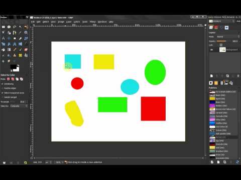 GIMP tutorial: Beginners' Guide ep30 - Tools - Select by color tool Video Lecture - A GIMP Guide ...