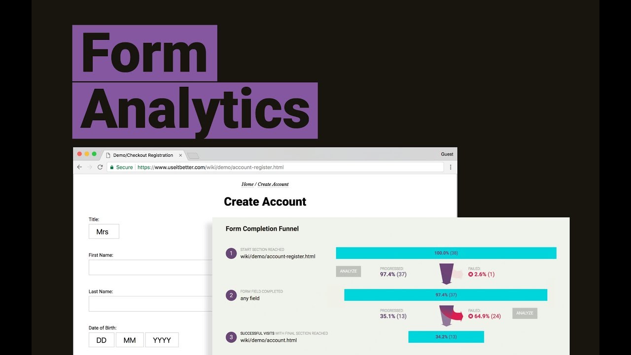 How to Analyse Form Fields Completion and Validation Errors