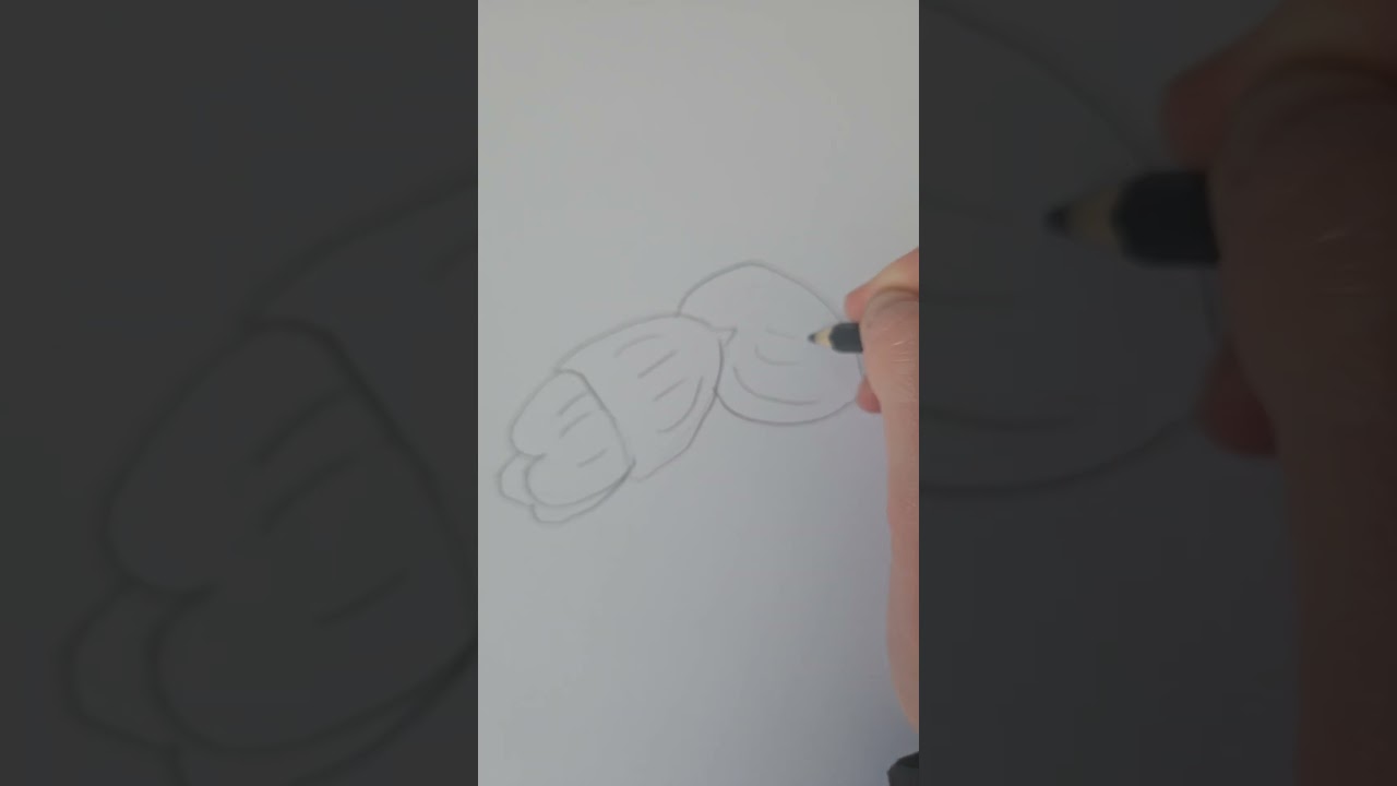 How to draw a pecan! 😋 😃 😊 😀 #pecans, #snack , #food, #shorts, #viral, #art , #likeandsubscribe