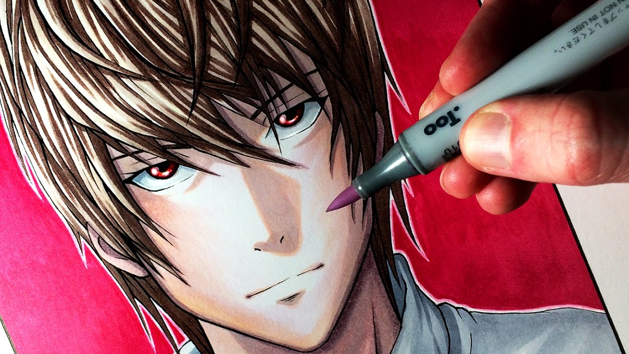 Let's Draw LIGHT YAGAMI from DEATH NOTE - FAN ART FRIDAY