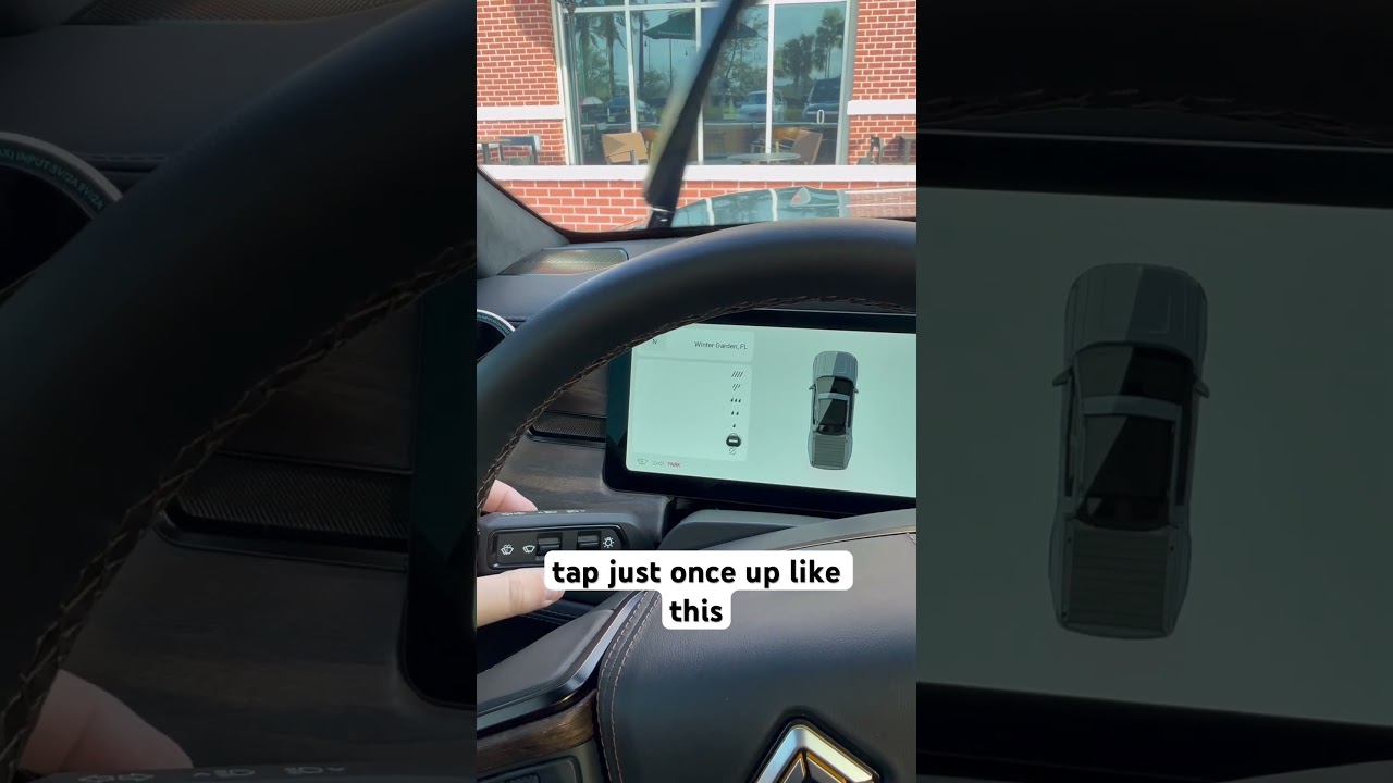 Here’s a fun #Rivian tip you probably didn’t know about using your windshield wipers! #EV