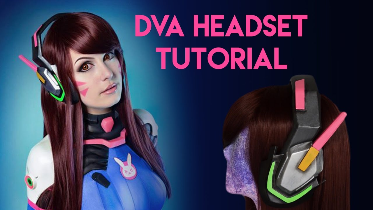D.Va Cosplay Headset Tutorial - EVA Foam