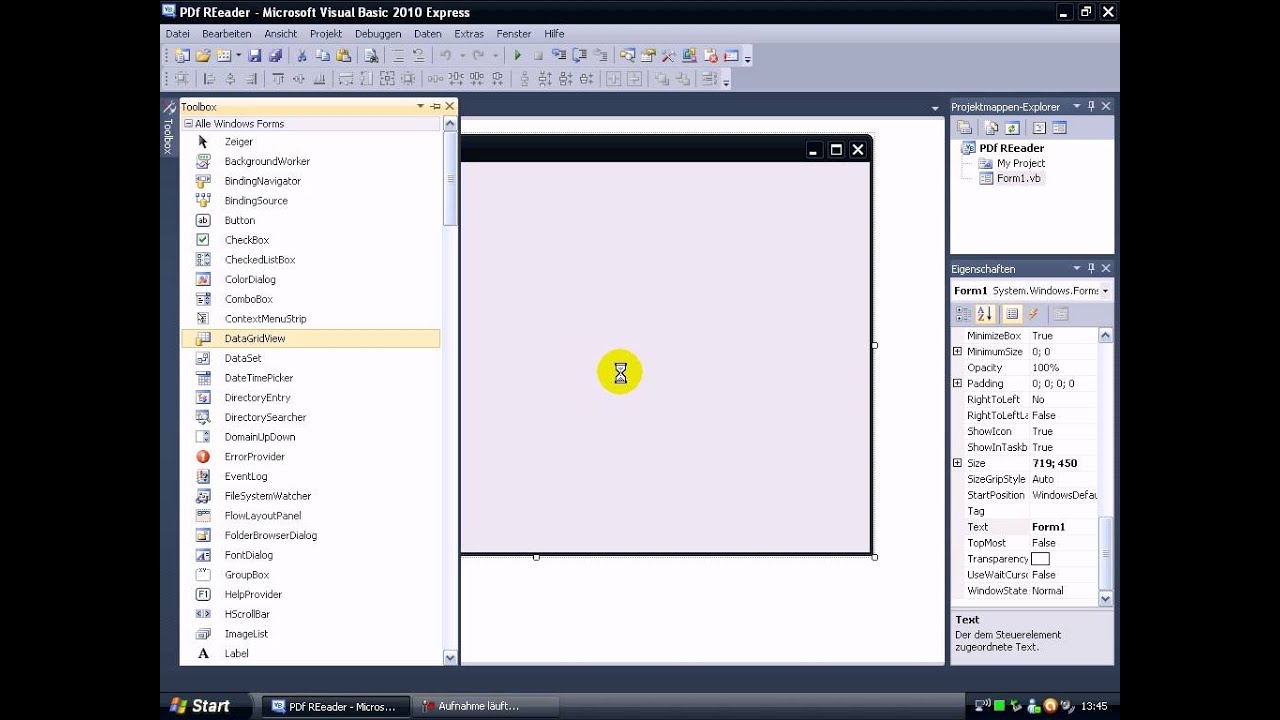 Visual Basic 2010 Tutorial: Simple PDF Reader