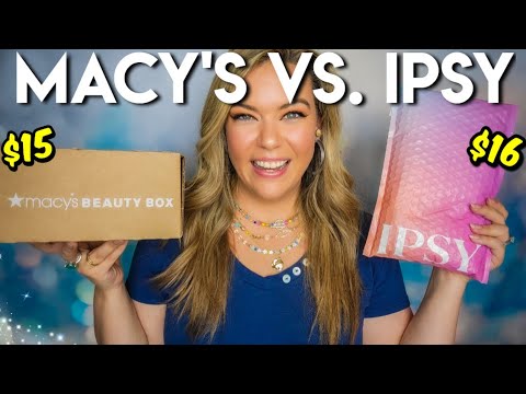 Ipsy Glam Bag Vs. Macy's Beauty Box May 2025 |