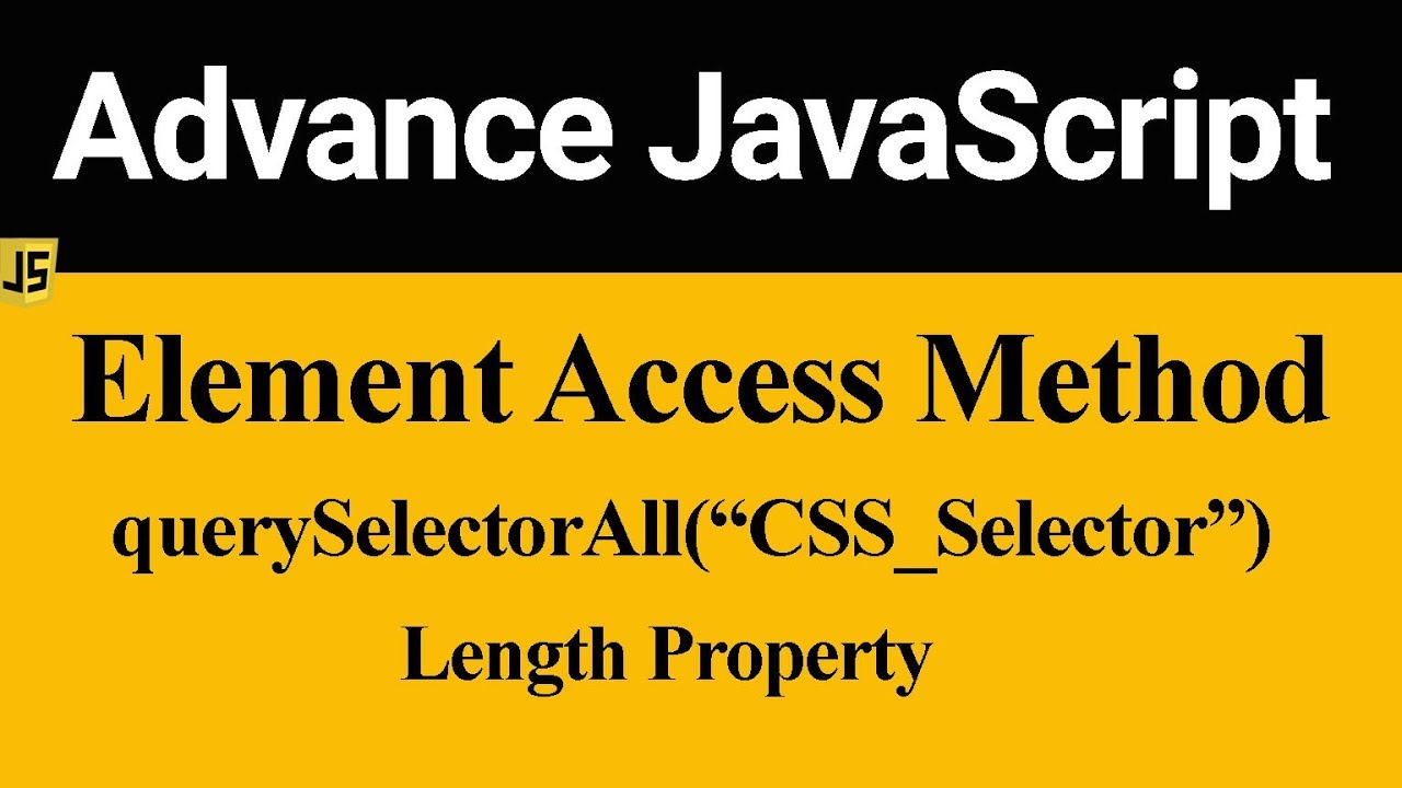 querySelectorAll Method with Length Property in JavaScript (Hindi)