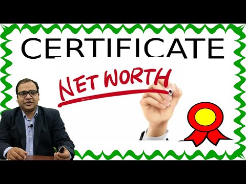 How to get Solvency Certificate or Net Worth Certificate from Bank and its details
