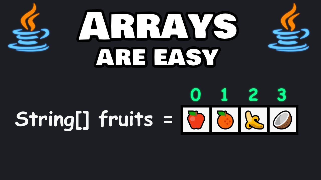 Learn Java arrays in 9 minutes! 🍎