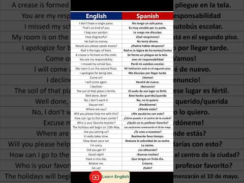 English translate into Spanish