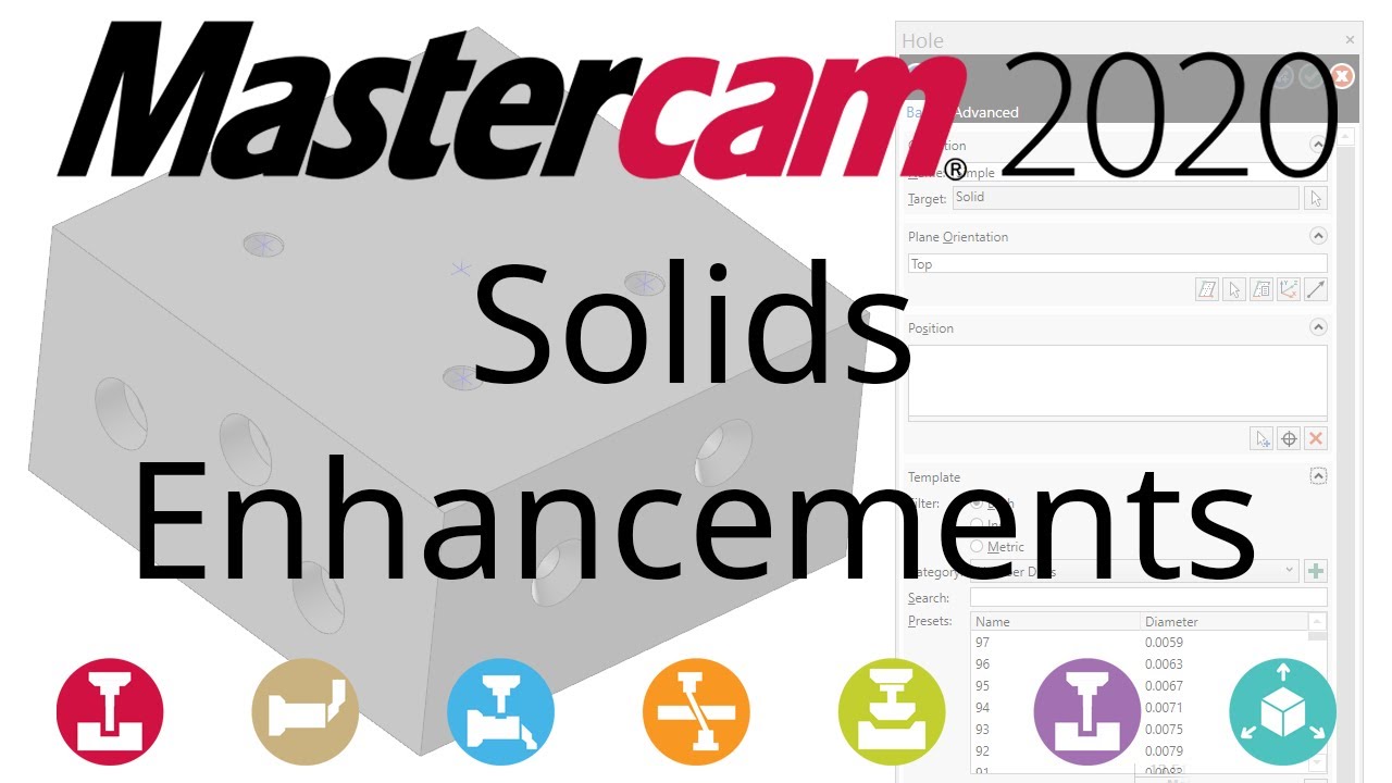 What's New in Mastercam 2020: Solids