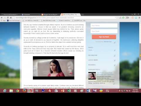 How to add Facebook Comment Box in BlogSpot Website (Blogger.com)