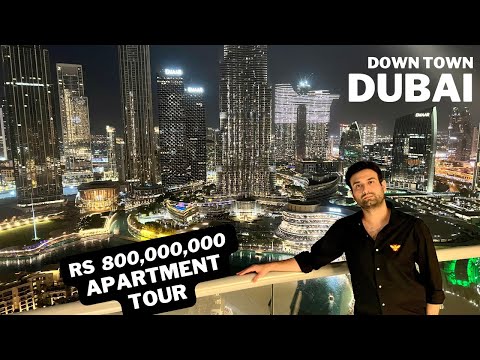DUBAI'S MOST BEAUTIFUL VIEW APARTMENT TOUR - ADDRESS DOWN TOWN DUBAI - 2 BHK WITH BURJ KHALIFA VIEW