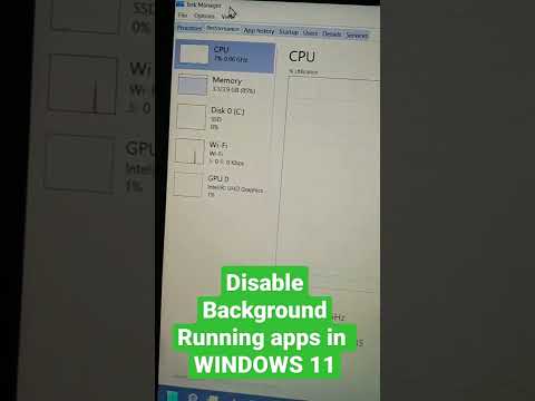 How to Disable Background Apps in Windows 11 ?