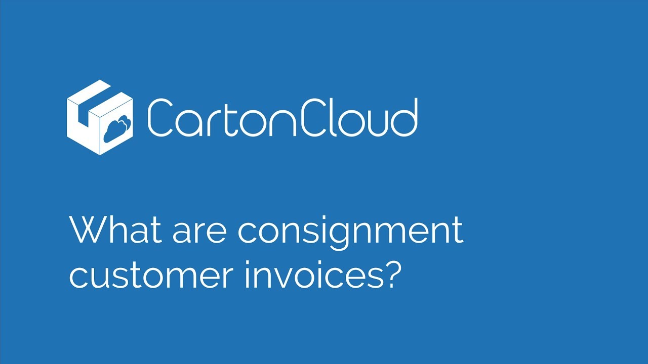 What are Consignment Customer Invoices?