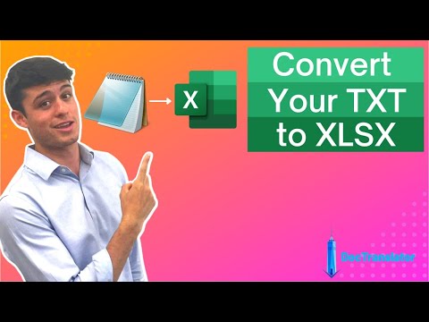 How To Convert Your TXT to XLSX Using Doctranslator