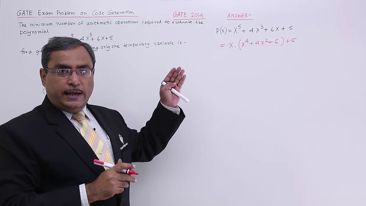 Code Generation - GATE Exercise 1