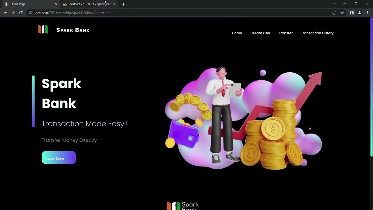 Basic banking System | The Spark Foundation | Internship | #GRIP