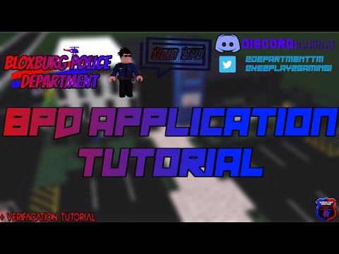 BPD Application Tutorial (JULY 2021) How to get a job at Bloxburg Police Department