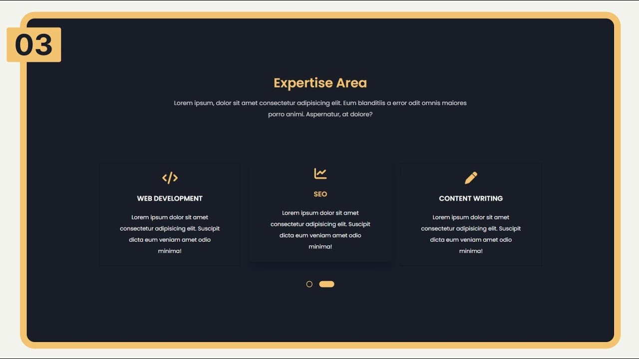 #3 Our Services Section Using Html and Css | Services Section Html Css | Crown Coder