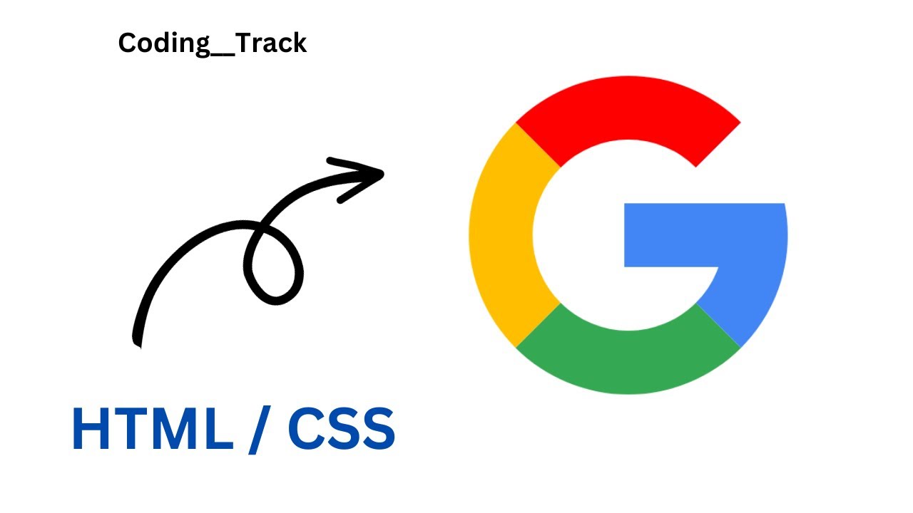 How to create a Google Logo Using HTML and CSS | Google Logo | HTML | CSS | @Coding__Track