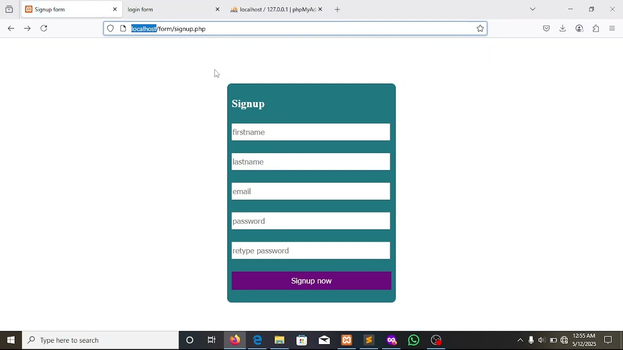 #4 Insert Data into MySQL Database Using PHP | Step-by-Step Tutorial for Beginners