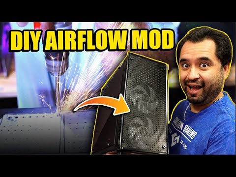 DIY FIXING HORRIBLE AIRFLOW on this PC Case!