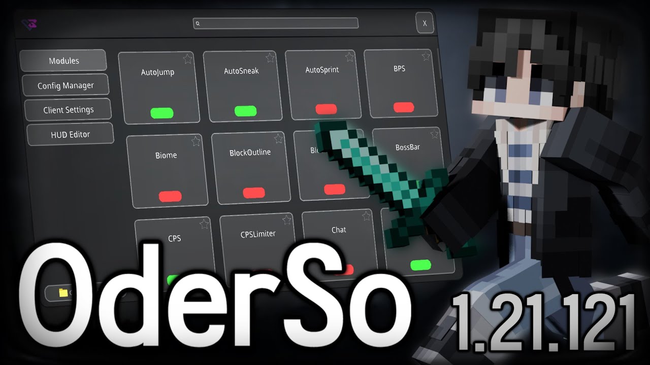 FIRST Bedrock Edition PVP Client Updated To 1.21.121 | OderSo Download Minecraft