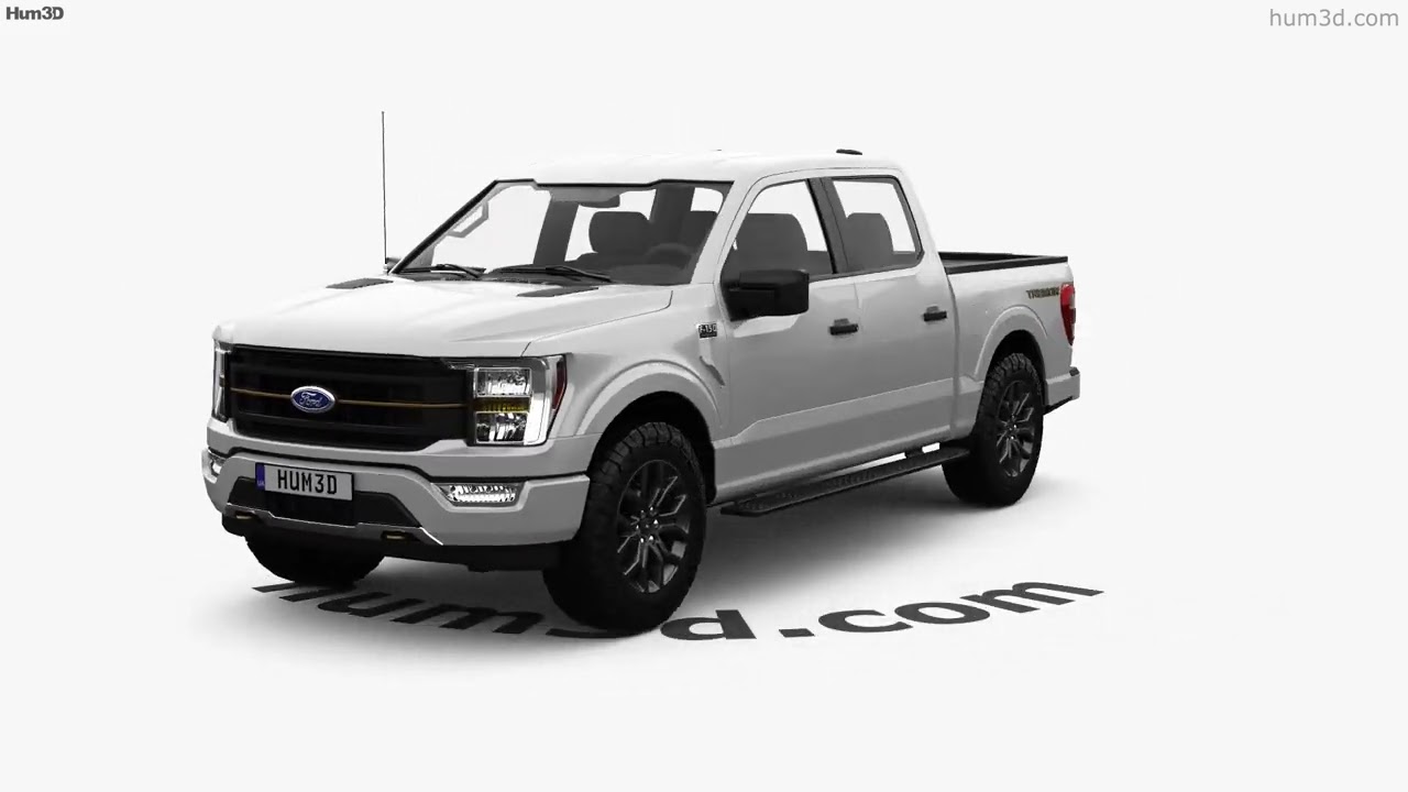Ford F-150 Super Crew Cab 5.5 ft Bed Tremor 2024 3D model by 3DModels.org